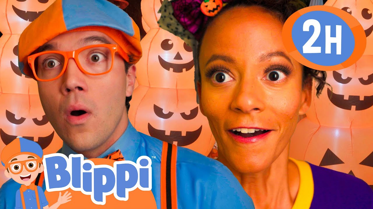 🕸️ Blippi’s Spooky Halloween Trick-or-Treat 🕷️ | Blippi | Educational ...