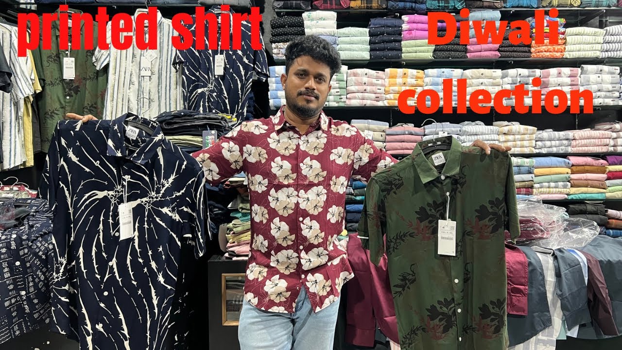 Printed shirt Diwali collection half hand printed shirt imp digit Si ...