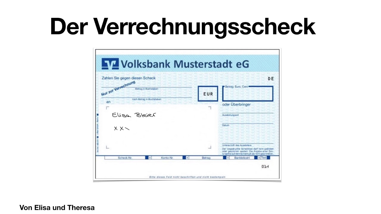Ing Diba Verrechnungsscheck Einlsen