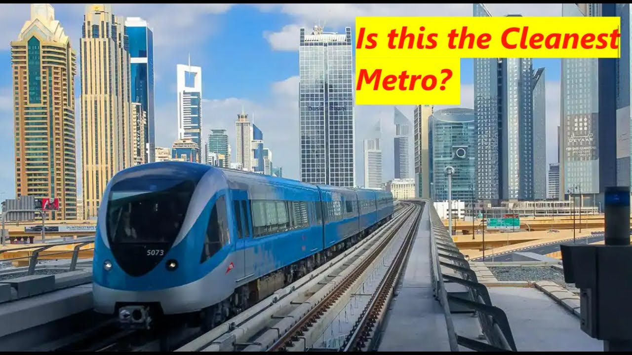 Dubai Metro Ride - World's Cleanest Metro - YouTube