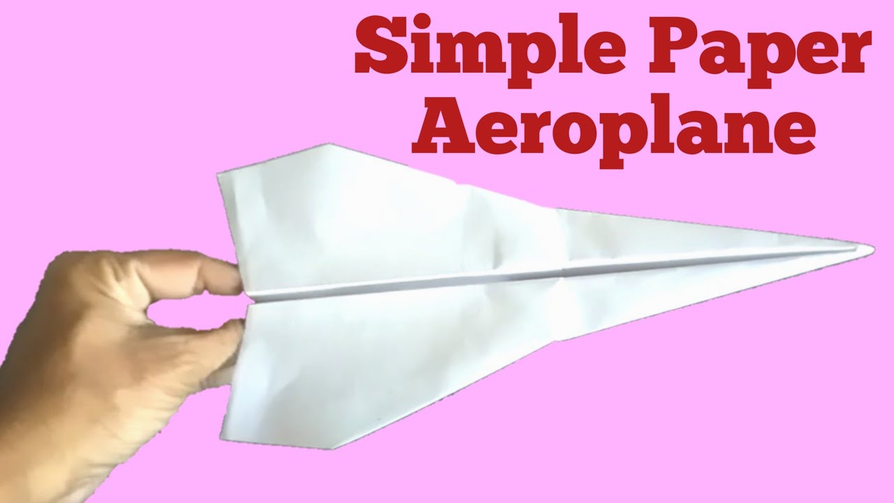 How to make Easy Paper Aeroplane l Simple paper Aeroplane l How to Make ...