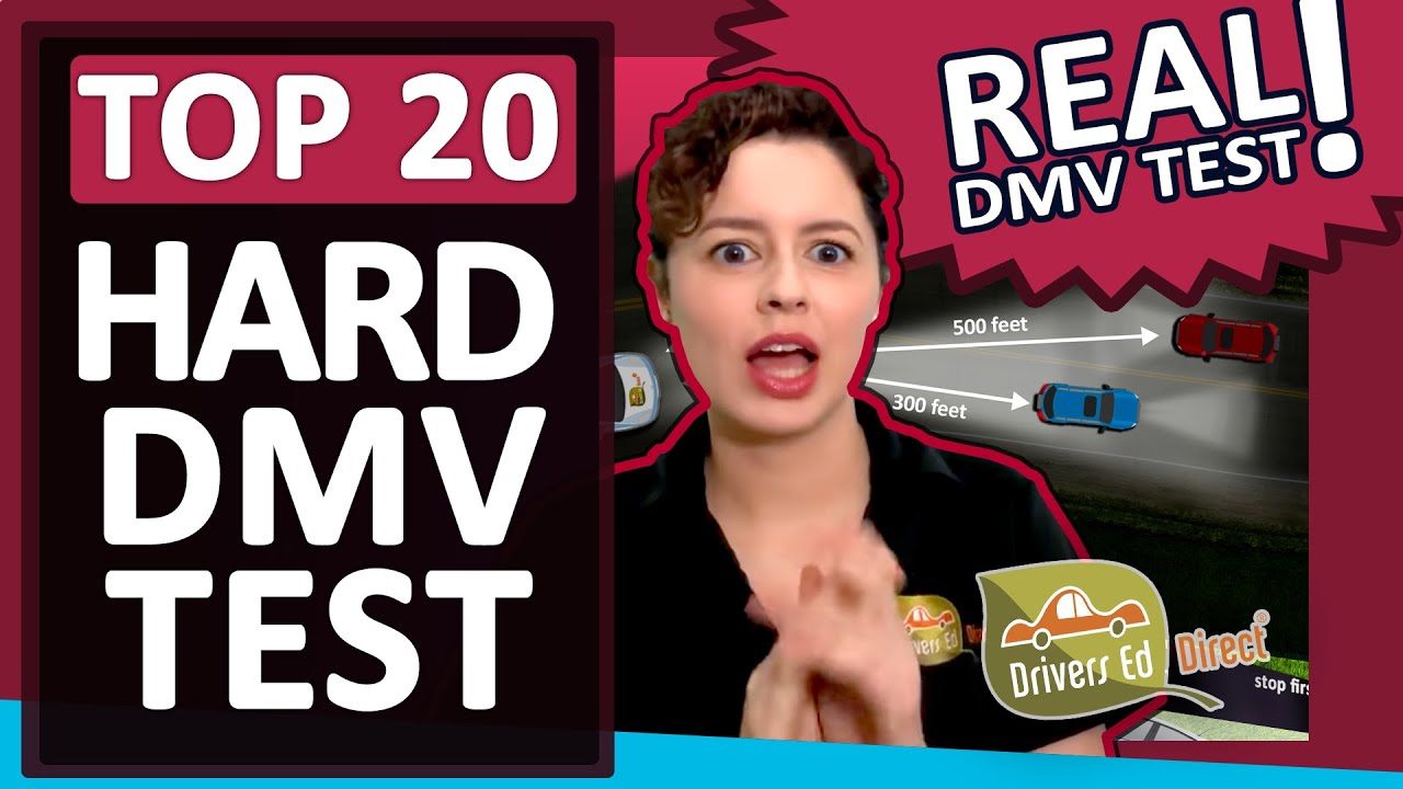 Trending: DMV Exam Questions Part 2 - TOP 10/20 Harder DMV Permit Test ...