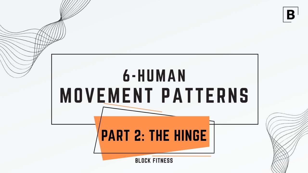 6-Human Movement Patterns (Part 2 - The HINGE - Block Fitness ...
