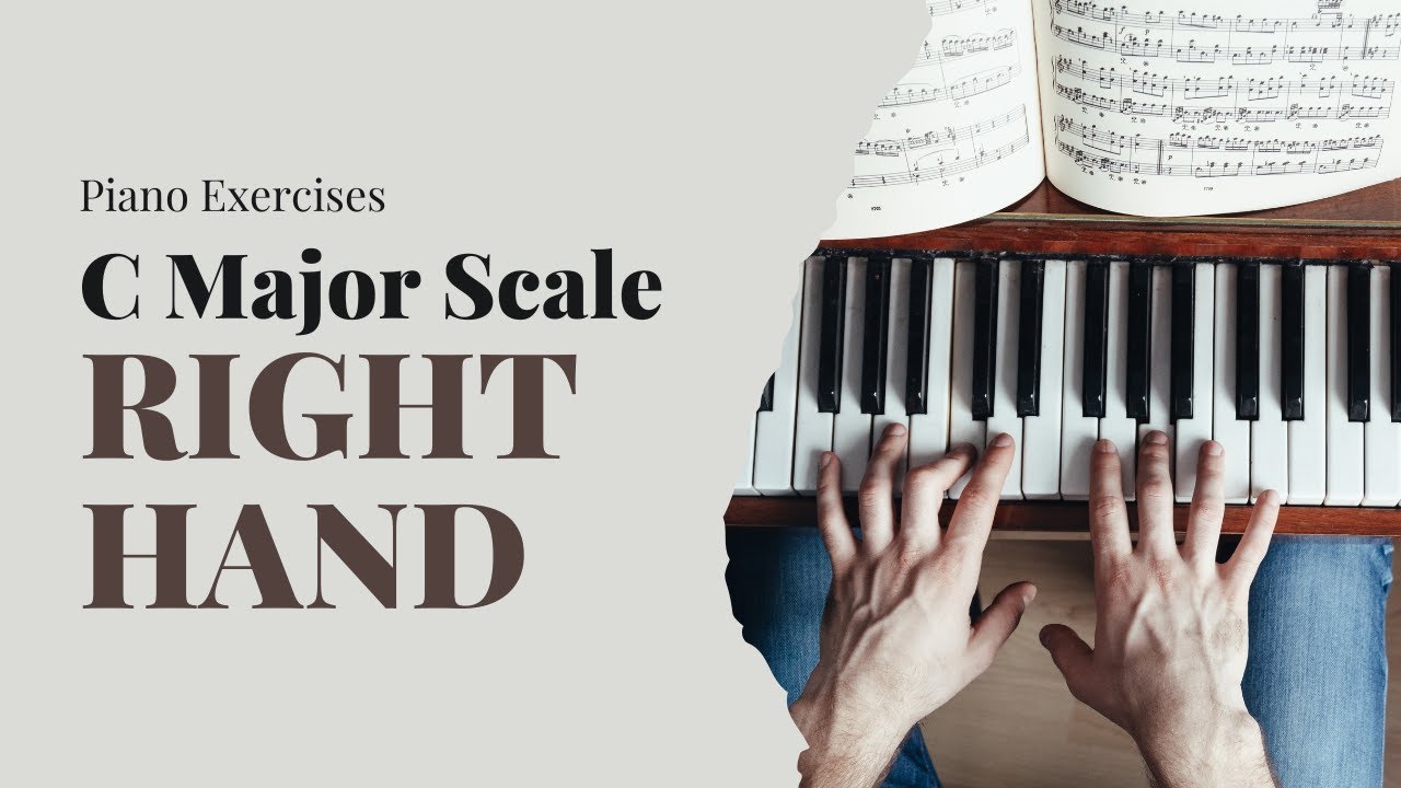 Piano Exercises with Metronome: C Major Scale - Right Hand - YouTube