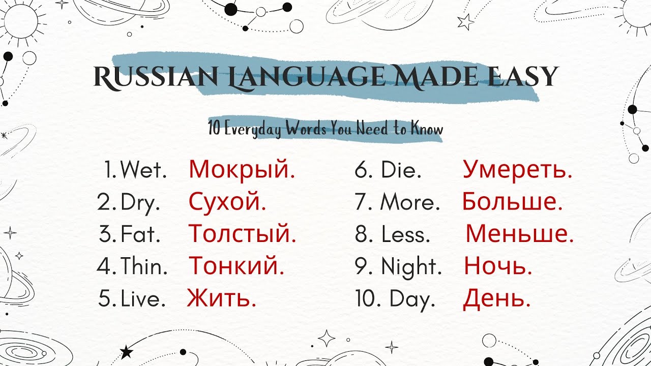 Day 151 | Russian Language Made Easy | 10 Everyday Words You Need to ...