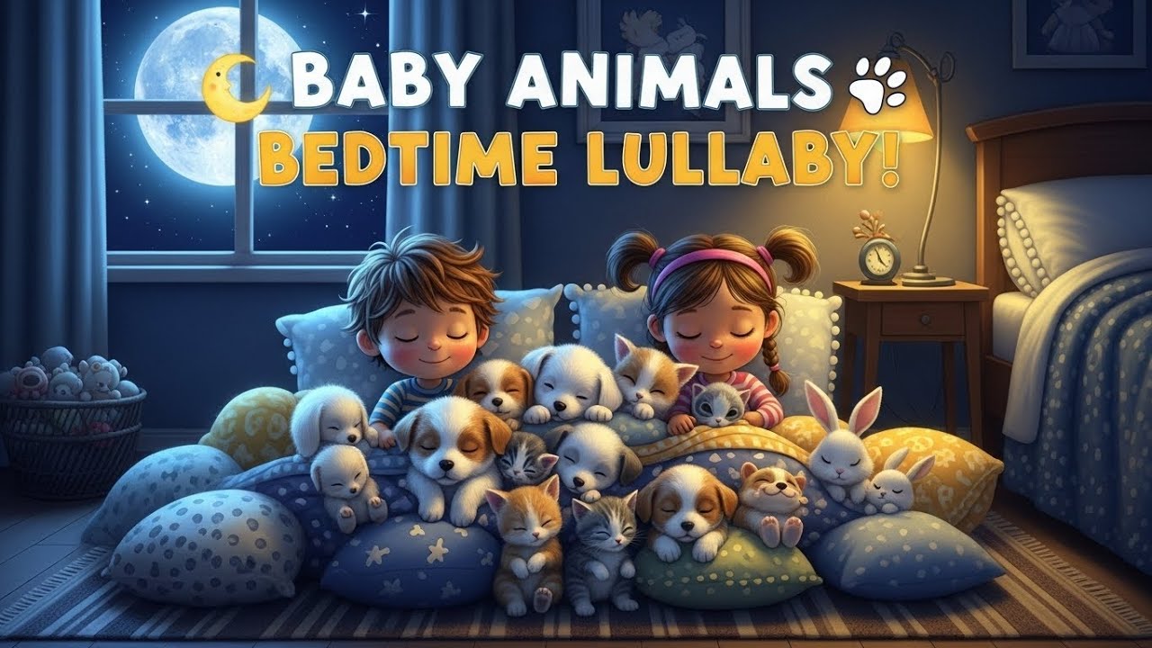 Baby Animals Bedtime Lullaby | Soothing Songs for Kids | Animagic ...