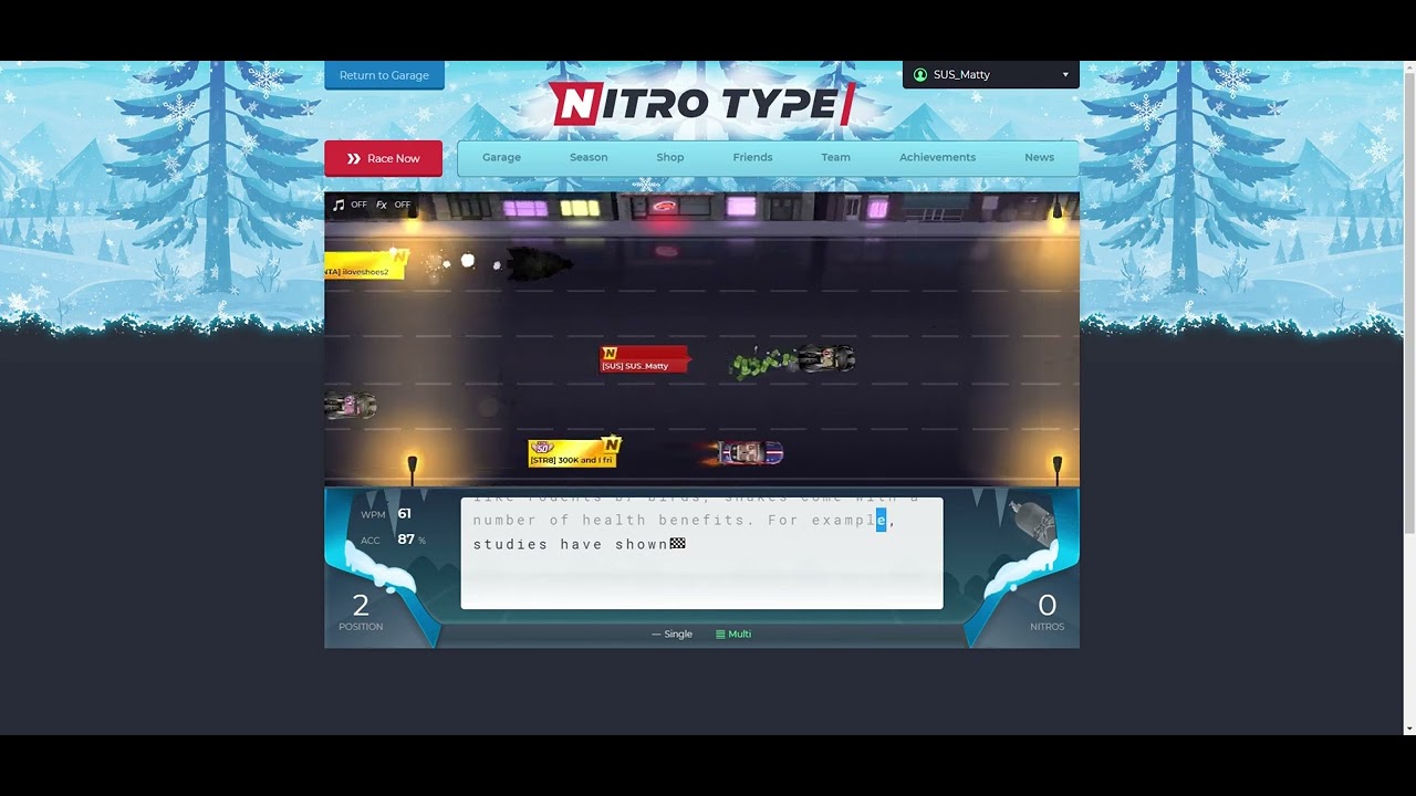 nitro type - YouTube