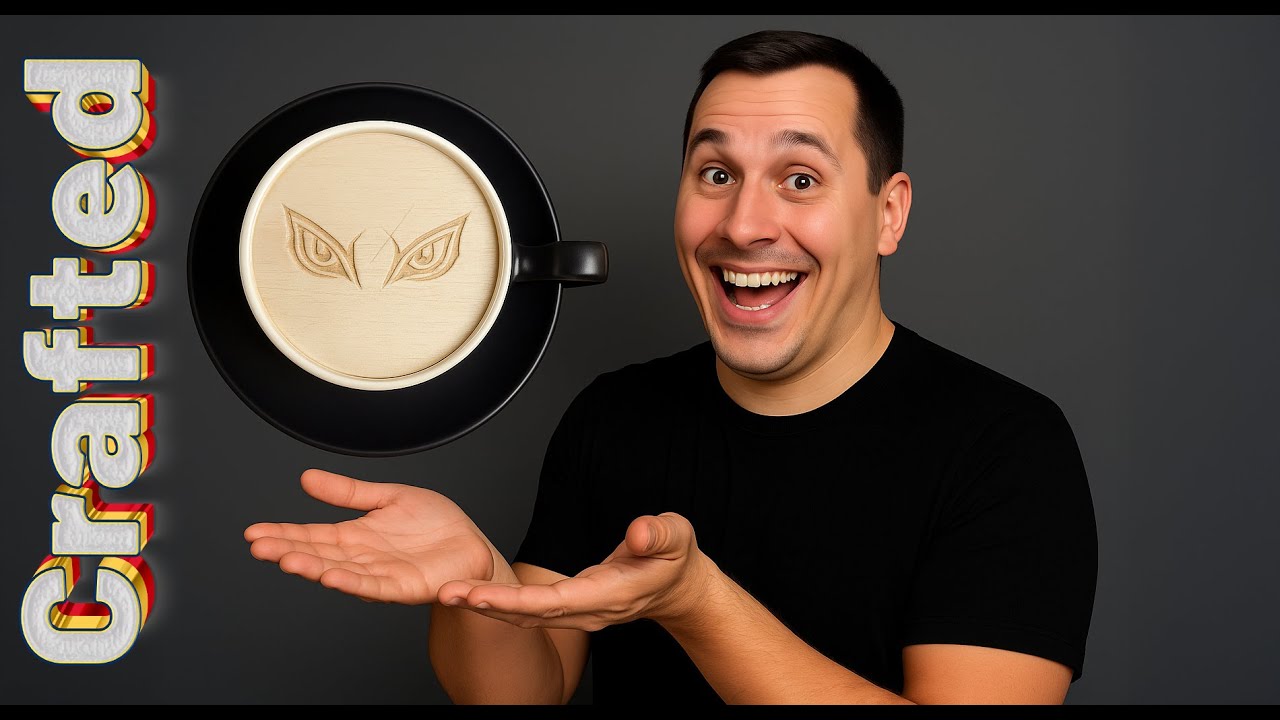 DIY CNC Wood Coaster – Beginner CNC Engraving Project on Pine - YouTube
