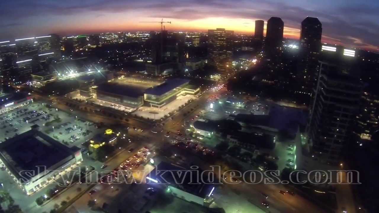 Galleria Houston - Evening Aerial - YouTube