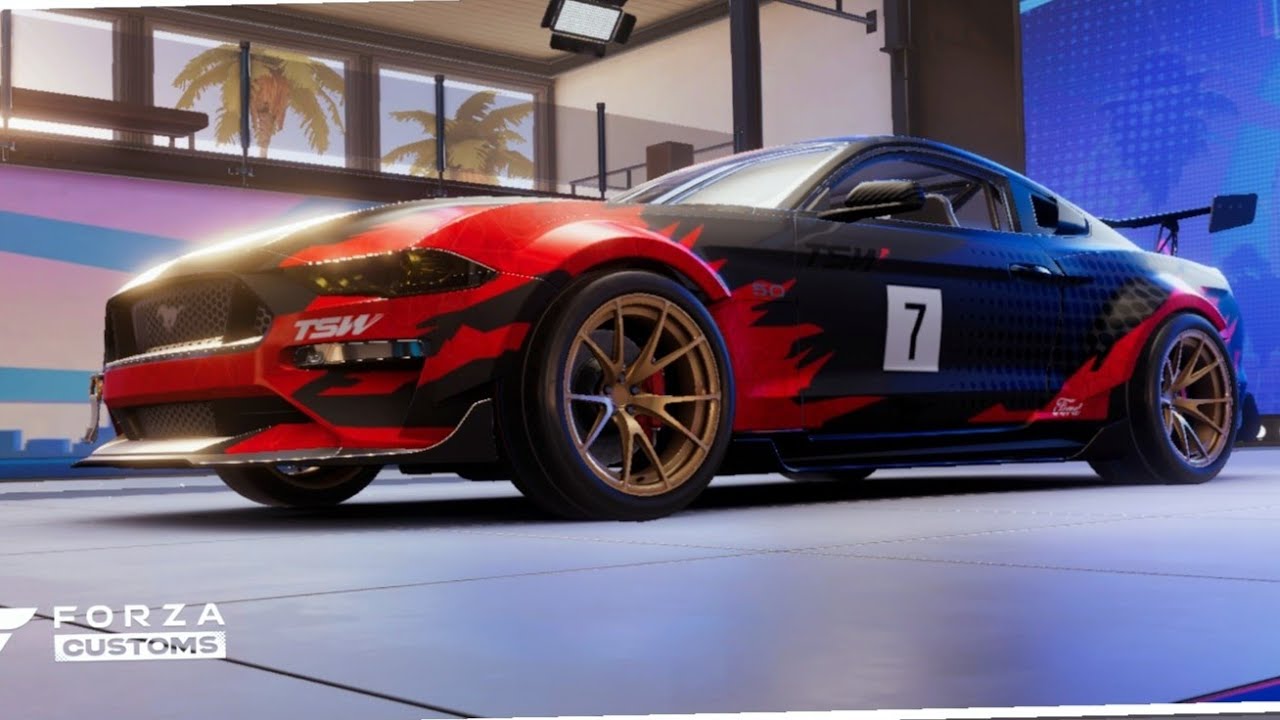 2018 FORD MUSTANG GT modification in Forza custom - YouTube