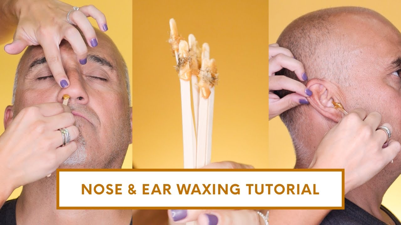 Nose and Ear Waxing Tutorial ft. All Purpose Golden Honee Wax Beads ...