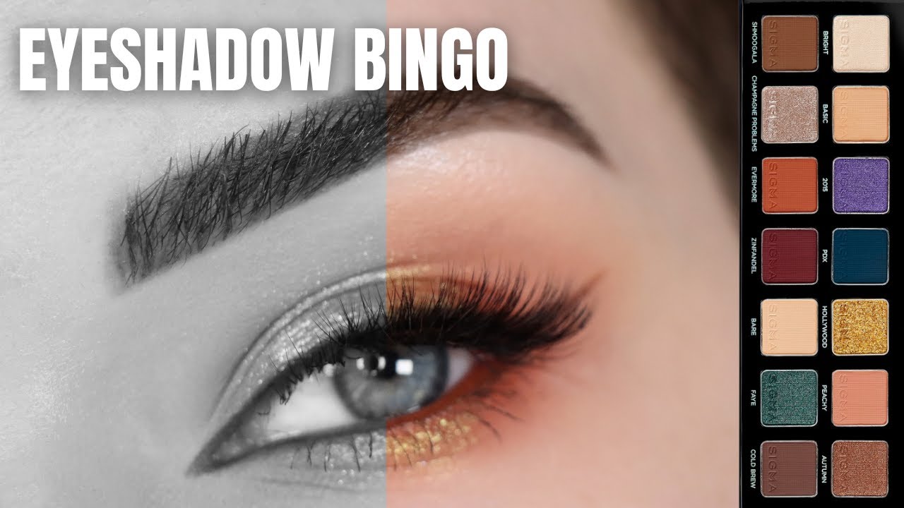 Random Numbers Pick My Eyeshadow Look | Sigma x Angela Bright Palette ...