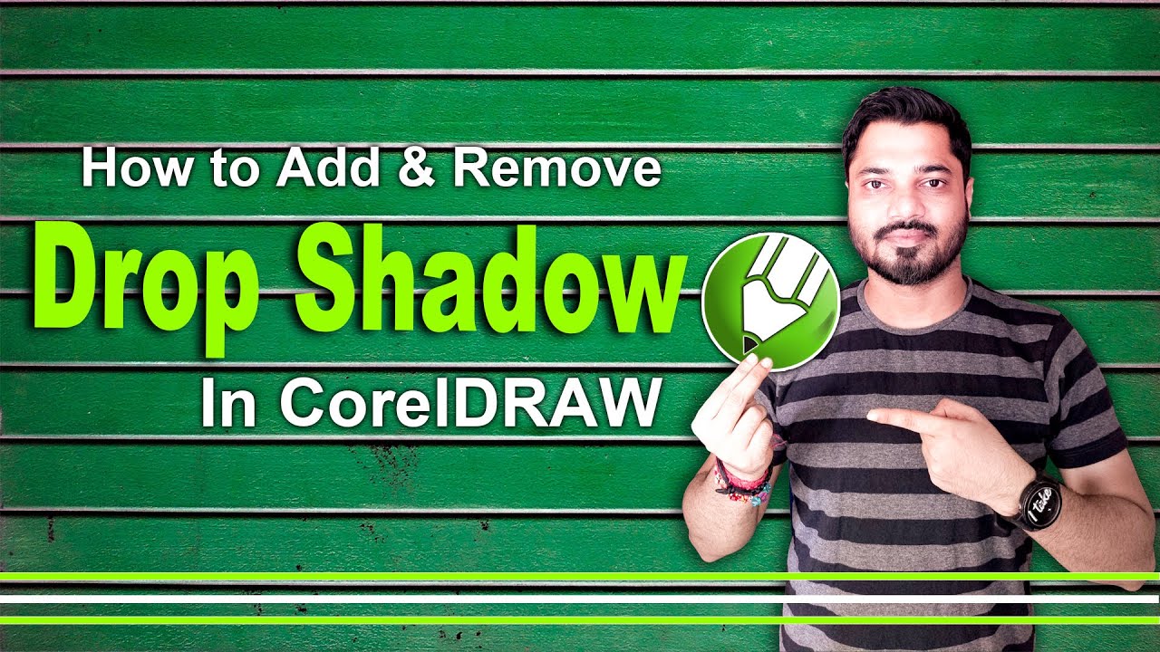How To Use Drop Shadow In CorelDRAW ! | [हिंदी में ] - YouTube