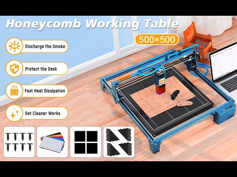Honeycomb Working Table for Laser Cutter and Engraver - YouTube