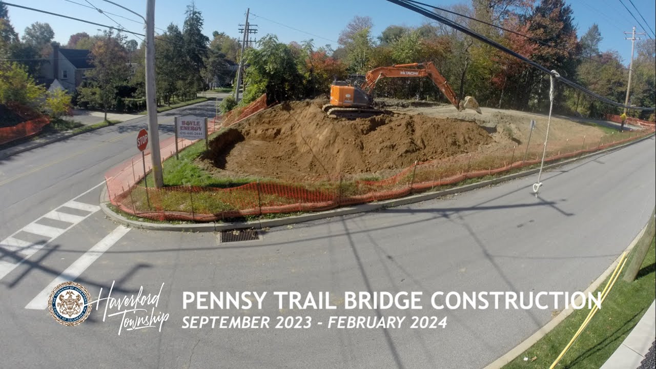 Pennsy Trail Bridge Construction Timelapse (September 2023-February ...