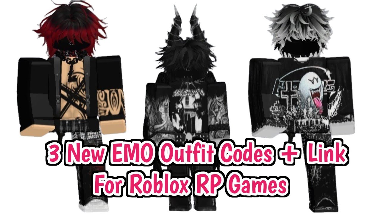[3 New] Emo Outfits ID Codes + Links For Boys For Brookhaven RP, Berry ...