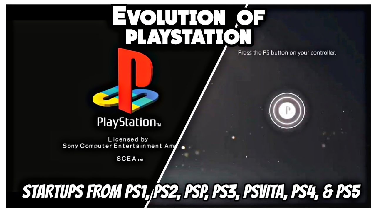 Evolution of PlayStation Startups (PS1, PS2, PSP, PS3, PSVita, PS4 ...