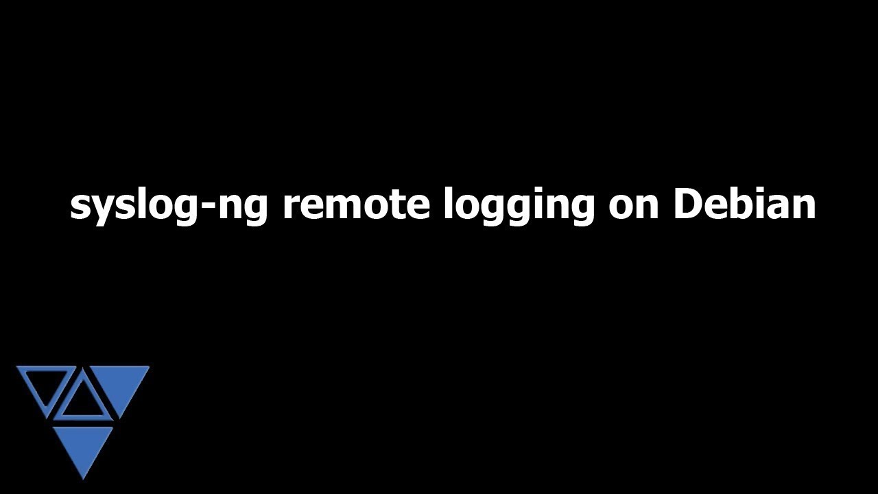syslog-ng remote logging on Debian - YouTube