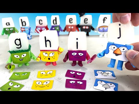 DIY Alphablocks Toys - Magnetic Figures (G,H,I,J) ||  Keiths Toy Box