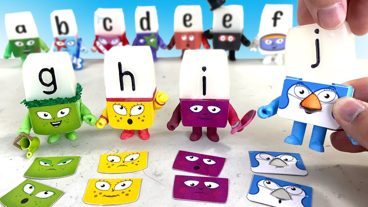 DIY Alphablocks Toys - Magnetic Figures (G,H,I,J) || Keiths Toy Box ...