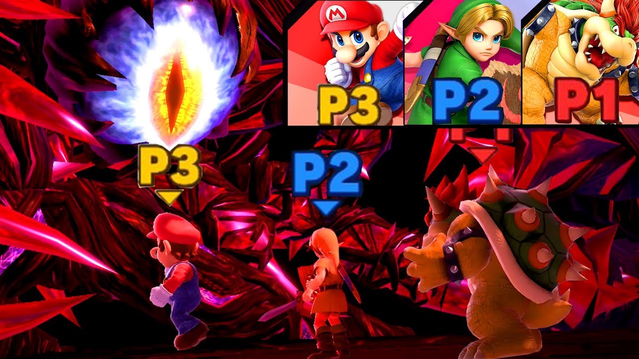 Mario, Link & Bowser VS DHARKON in Super Smash Bros. Ultimate!! - YouTube