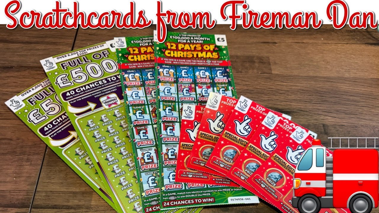 Scratchcards For Fireman Dan - YouTube