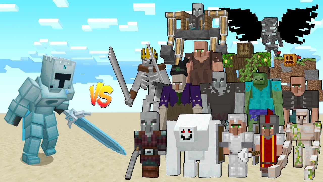 ICE WARRIOR vs REXY'S EXPANSION / Minecraft Mob Battle - YouTube