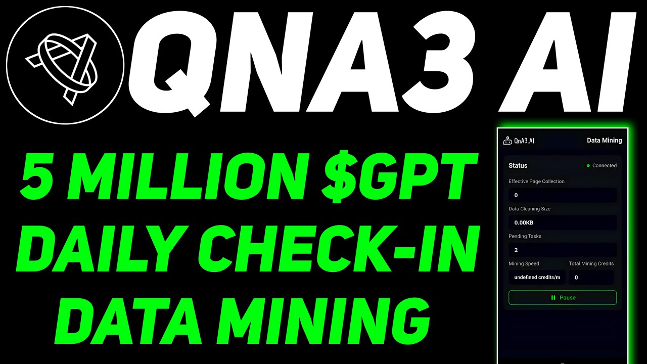 QnA3 Ai Airdrop Solana Blockchain | QnA3 Ai Data Mining | QnA3 Ai Daily Check-In | QnA3 New ...