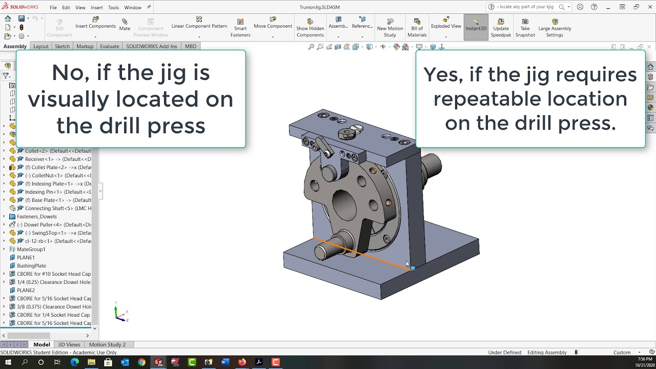 Designing a Drill Jig 28 - YouTube