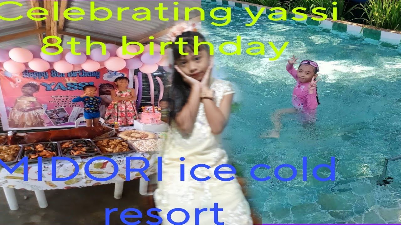Sobrang nag injoy sila sa pagliligo..Celebrating 8th birthday Ni YASSI ...