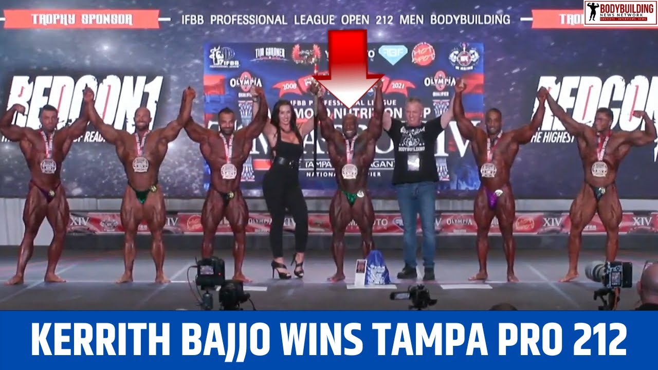 Kerrith Bajjo Wins 2021 Tampa Pro Men's 212 Bodybuilding - Bodybuilding ...