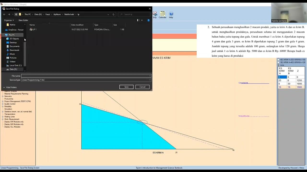 Modul Linear Programming (Soal dan Pembahasan 1-5) - YouTube