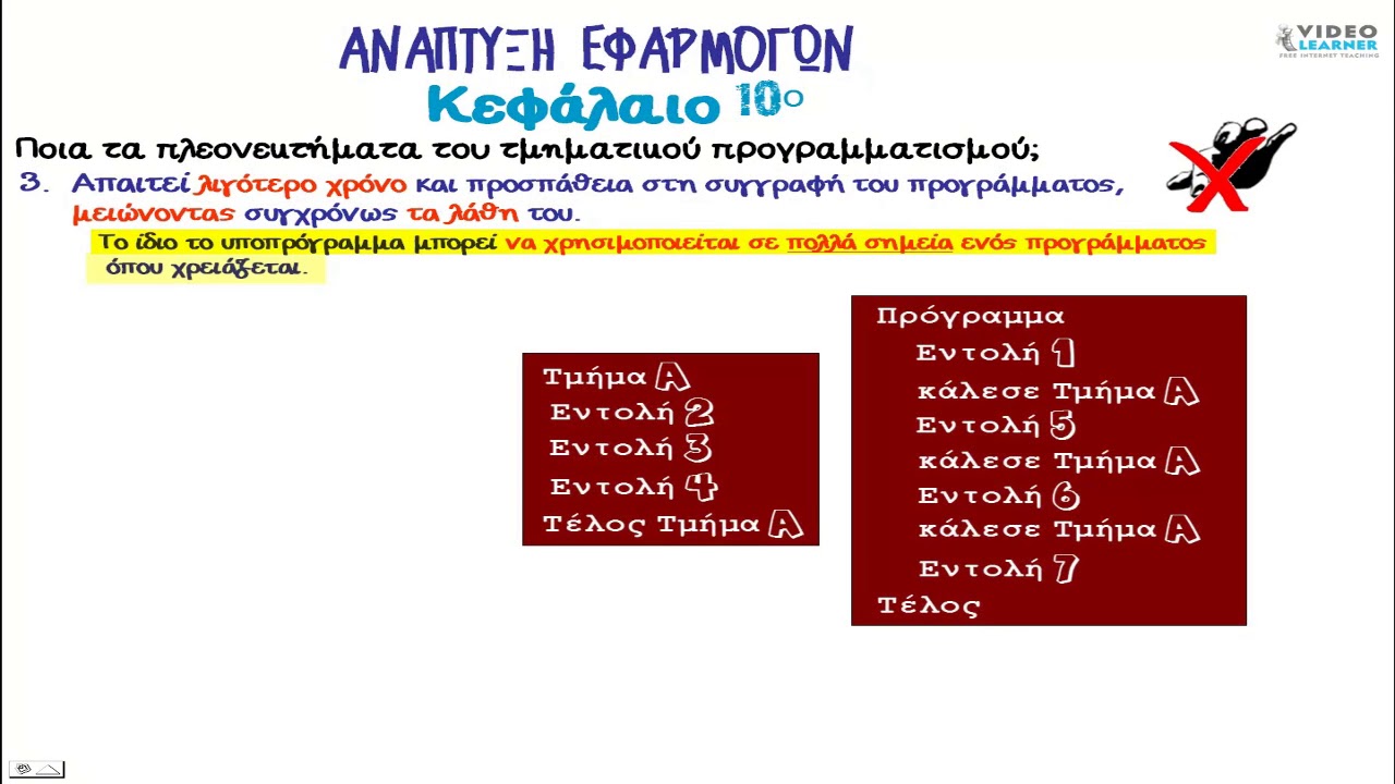 4.01 Τμηματικός Προγραμματισμός - YouTube