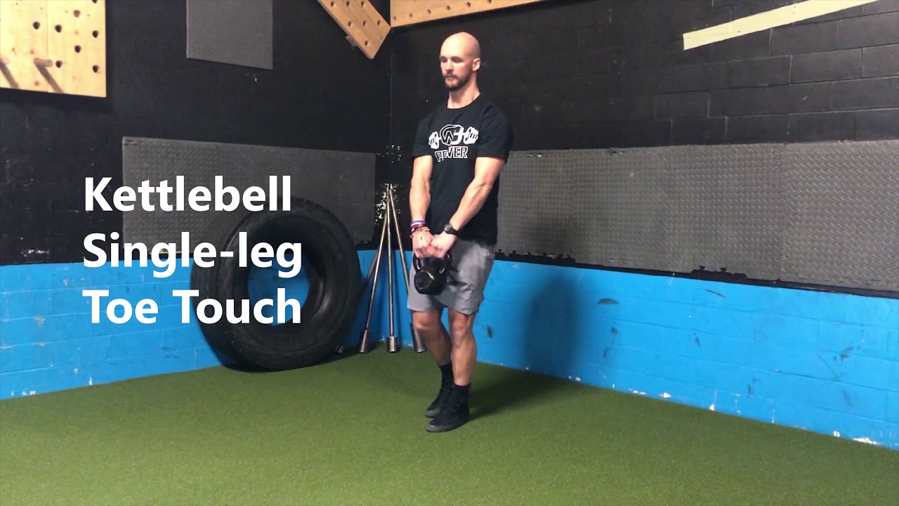 KB Single-leg Toe Touch - YouTube