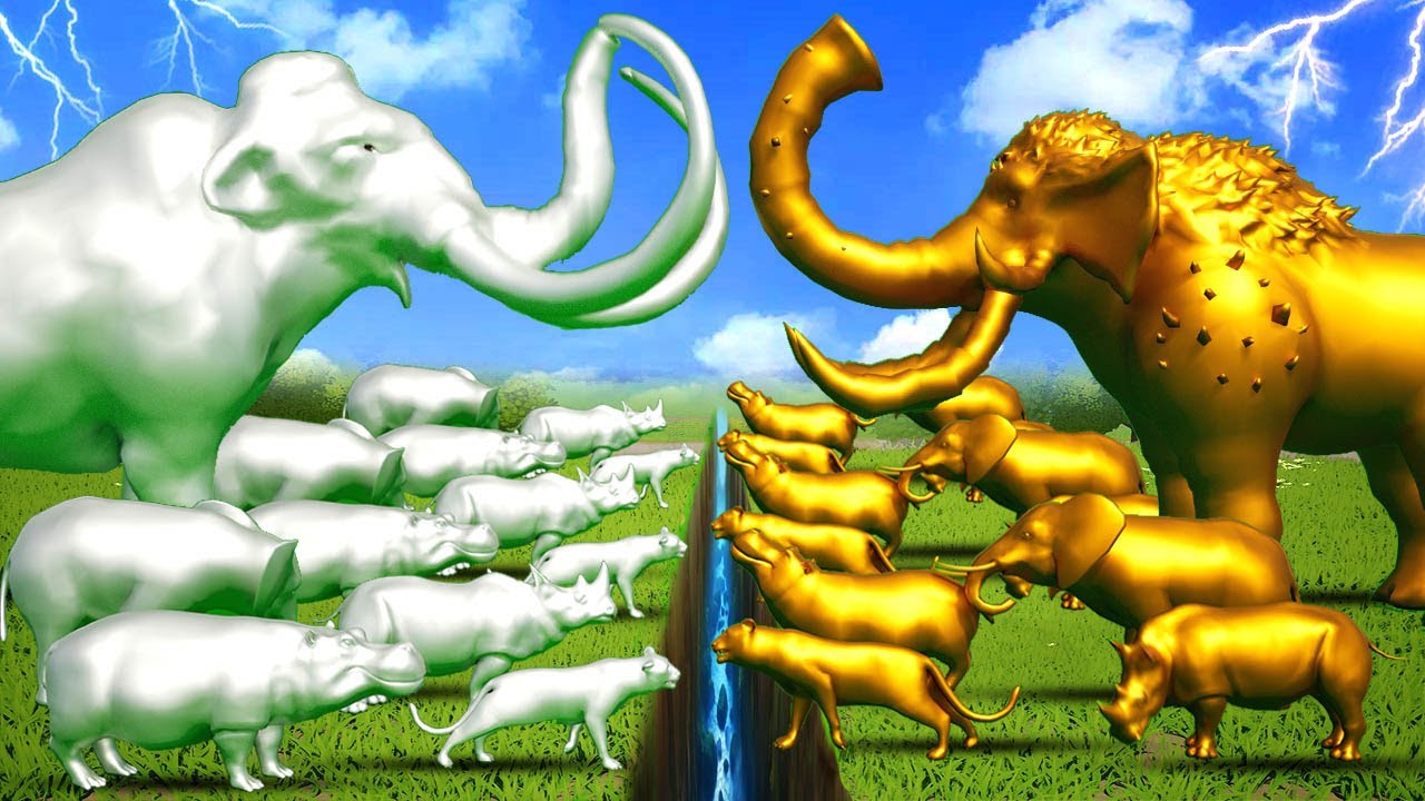 Gold Mammoth Vs Silver Mammoth Animals Itself Mammals Size Animals ...