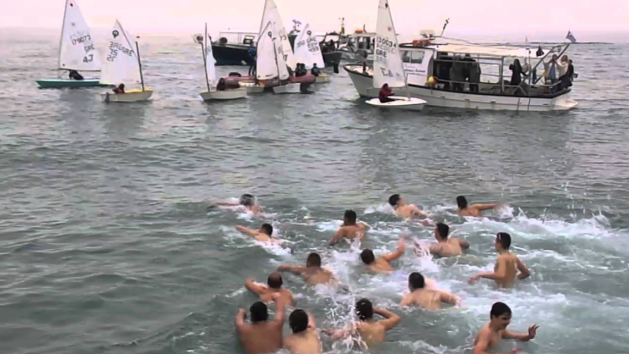 ΘΕΟΦΑΝΕΙΑ ΣΤΗΝ ΠΑΡΑΛΙΑ ΚΑΤΕΡΙΝΗΣ 6/1/2016 - YouTube
