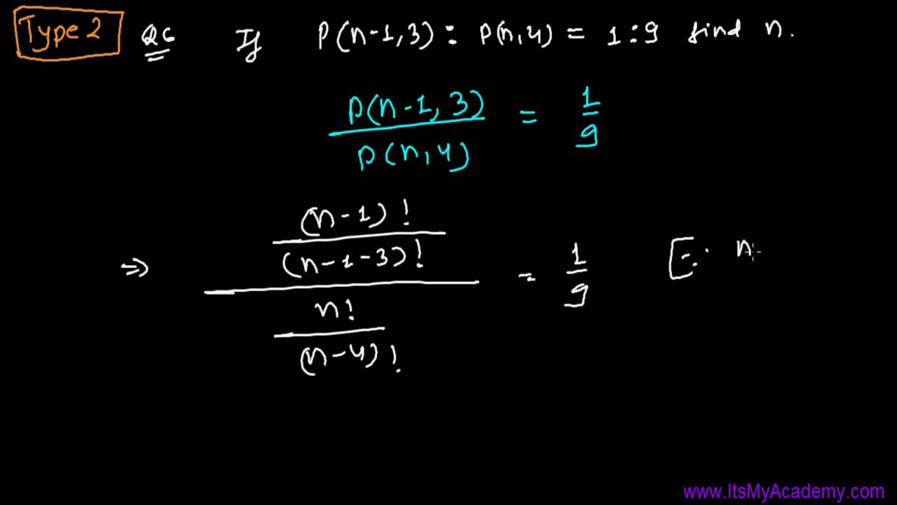 How To Solve Permutation Problems Permutations In Ratio Type 2 Youtube