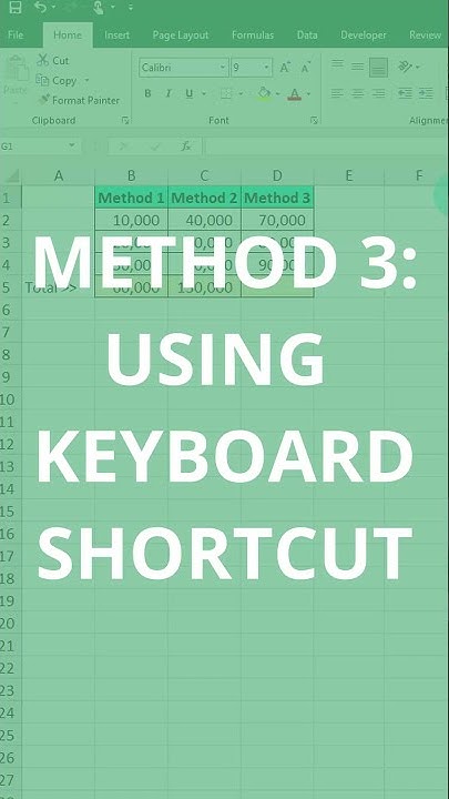 3 Ways To Sum Values In Excel How To Use Sum Function Autosum And Keyboard Shortcut Trick
