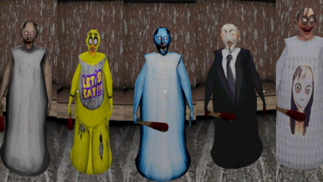 play as all granny's character's,granny the horror escape game,granny ...