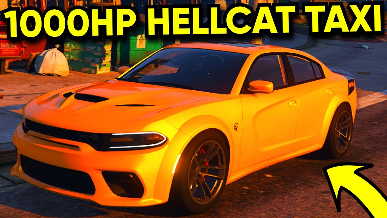 1000HP HELLCAT TAXI DRIVER IN GTA 5 RP! - YouTube