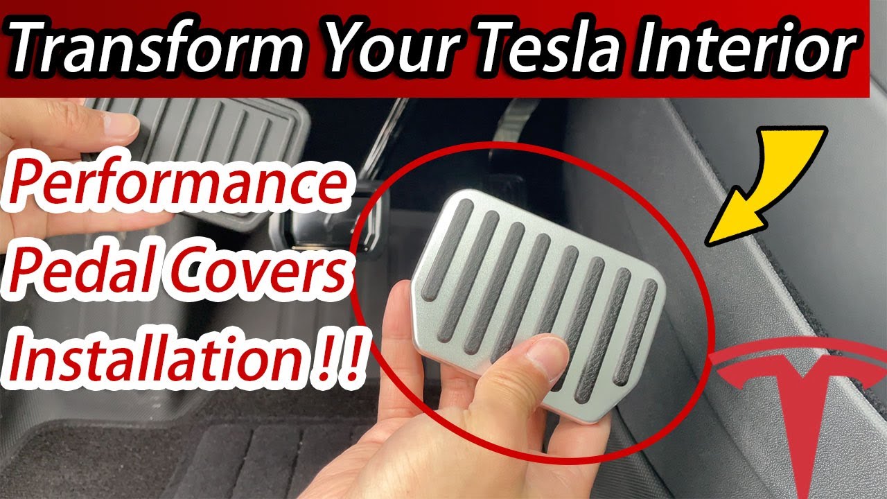 Tesla Model 3 and Model Y Performance Pedal Covers Set - YouTube