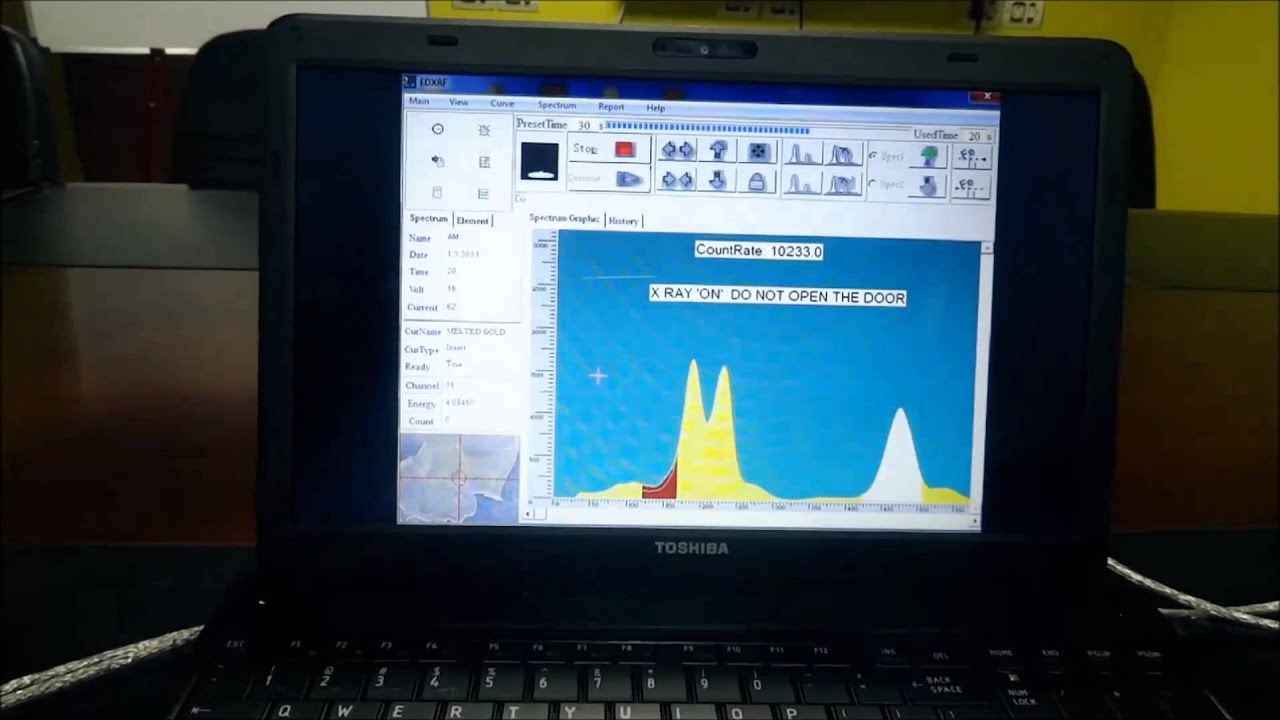 Redland EDX 600 Gold Purity Spectrum Analyser - YouTube
