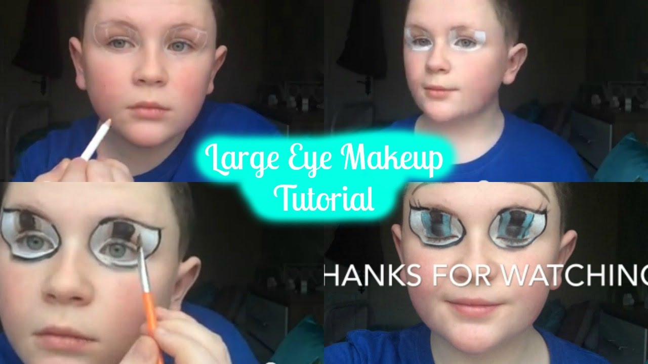 Large Eye Makeup Tutorial - YouTube