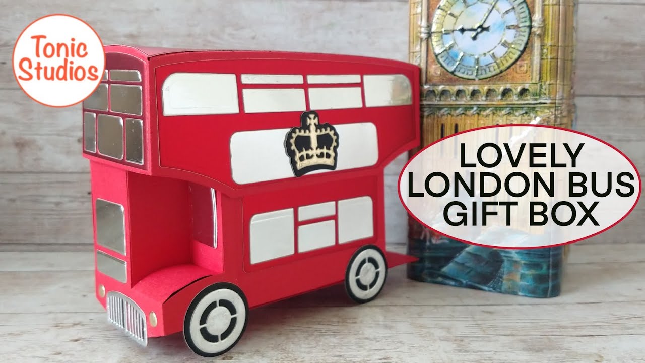 Lovely London Bus Gift Box - TONIC STUDIOS - YouTube