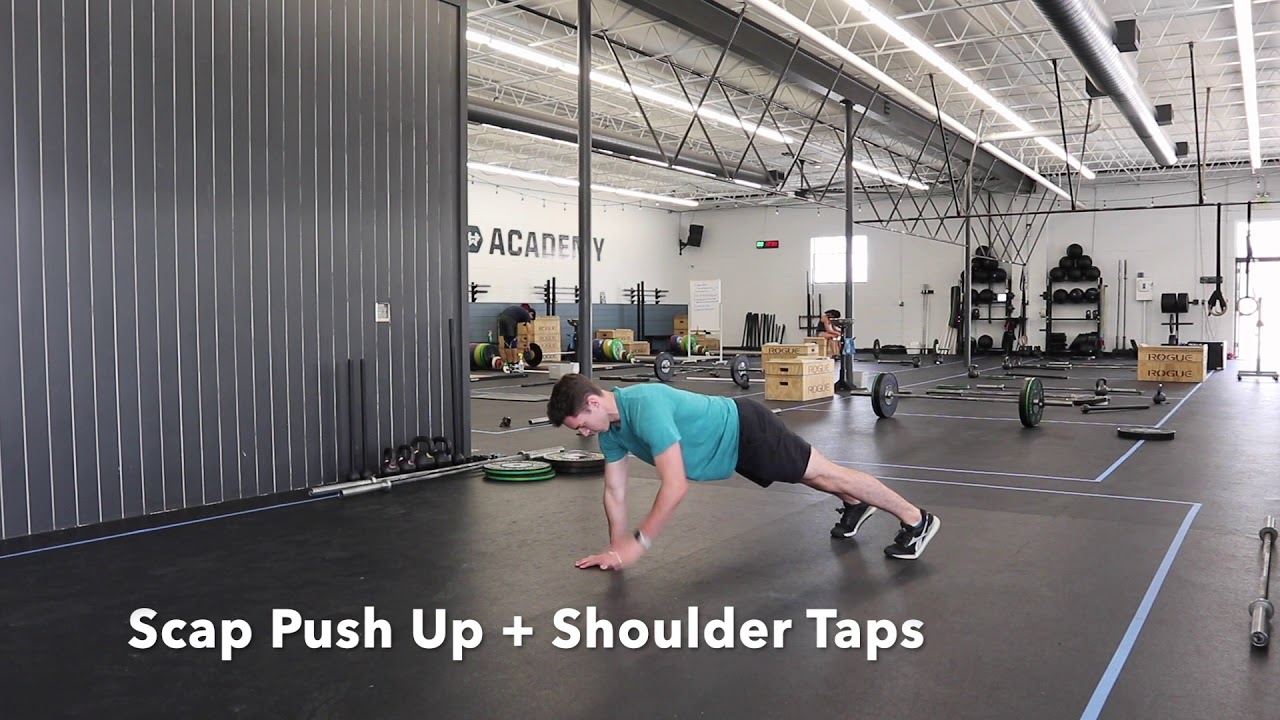 Scap Push Up + Shoulder Tap - YouTube