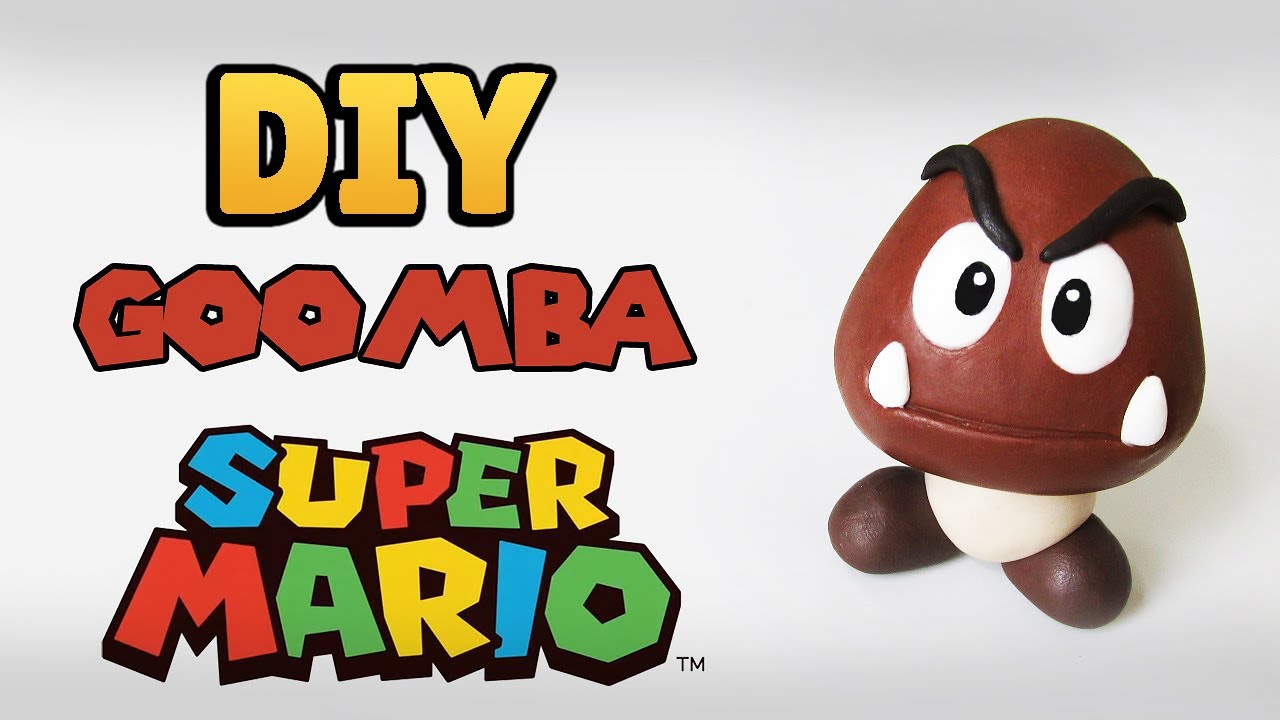 DIY: COMO FAZER O GOOMBA de SUPER MARIO BROS em biscuit | Ideias ...
