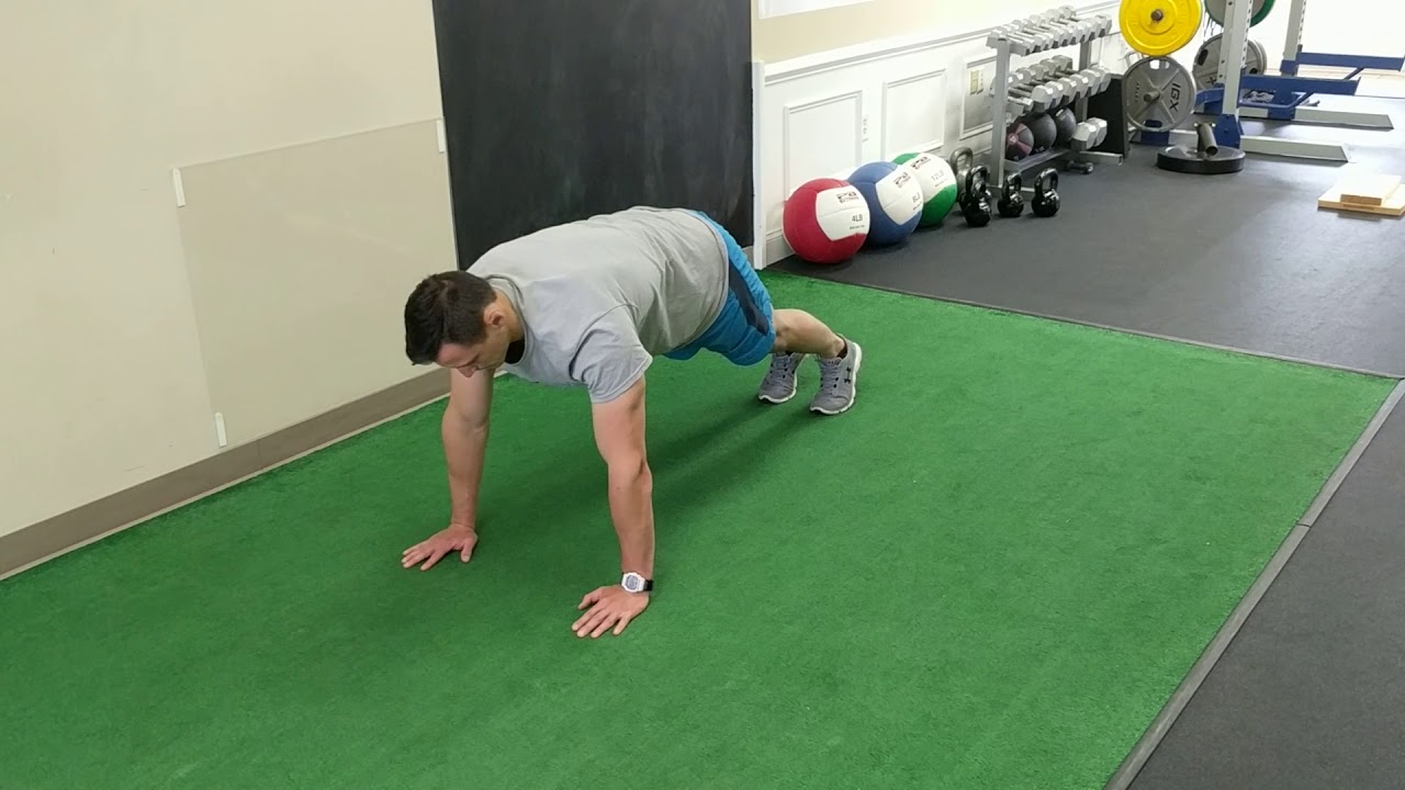 Push-Up Position Shoulder Taps - YouTube