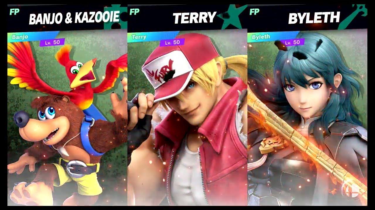 Super Smash Bros Ultimate Amiibo Fights – Request #24232 Banjo vs Terry vs Byleth - YouTube