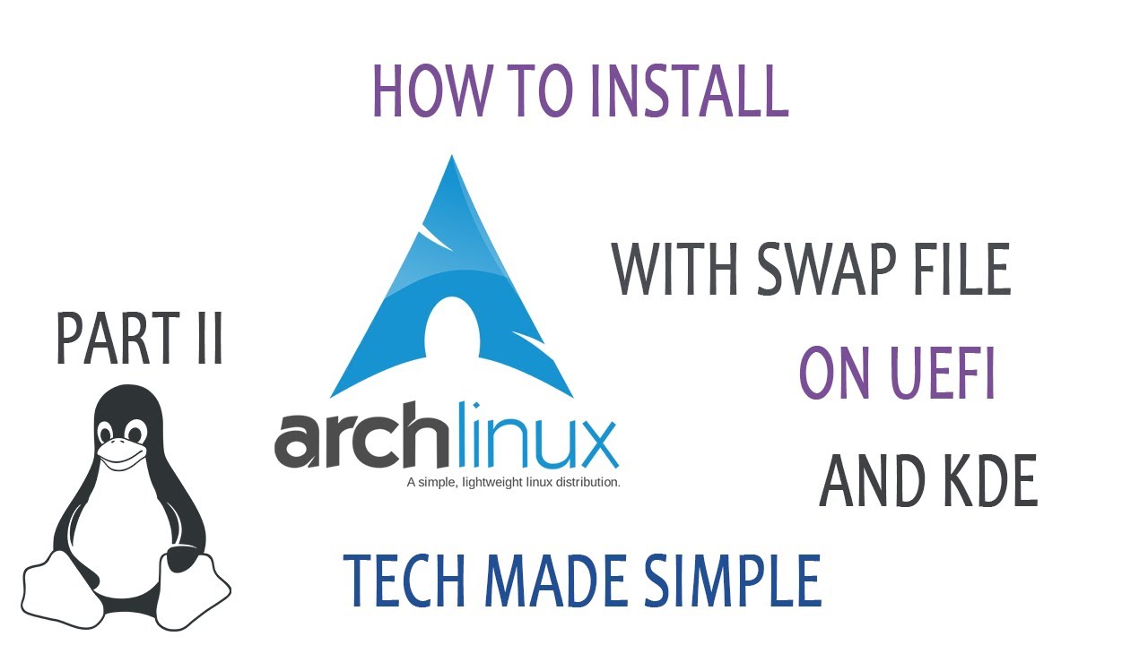 How to install Arch Linux with a Swap file on UEFI and KDE - Part 2 ...