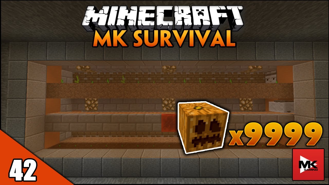 Máy Farm Bí Ngô Phiên Bản 1.11 Trong Nhà Đá Đỏ Hiện Đại - Minecraft MK ...